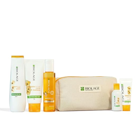 Biolage Smoothproof Home Spa Kit with Anti-Frizz Serum – Shampoo 200ml ...