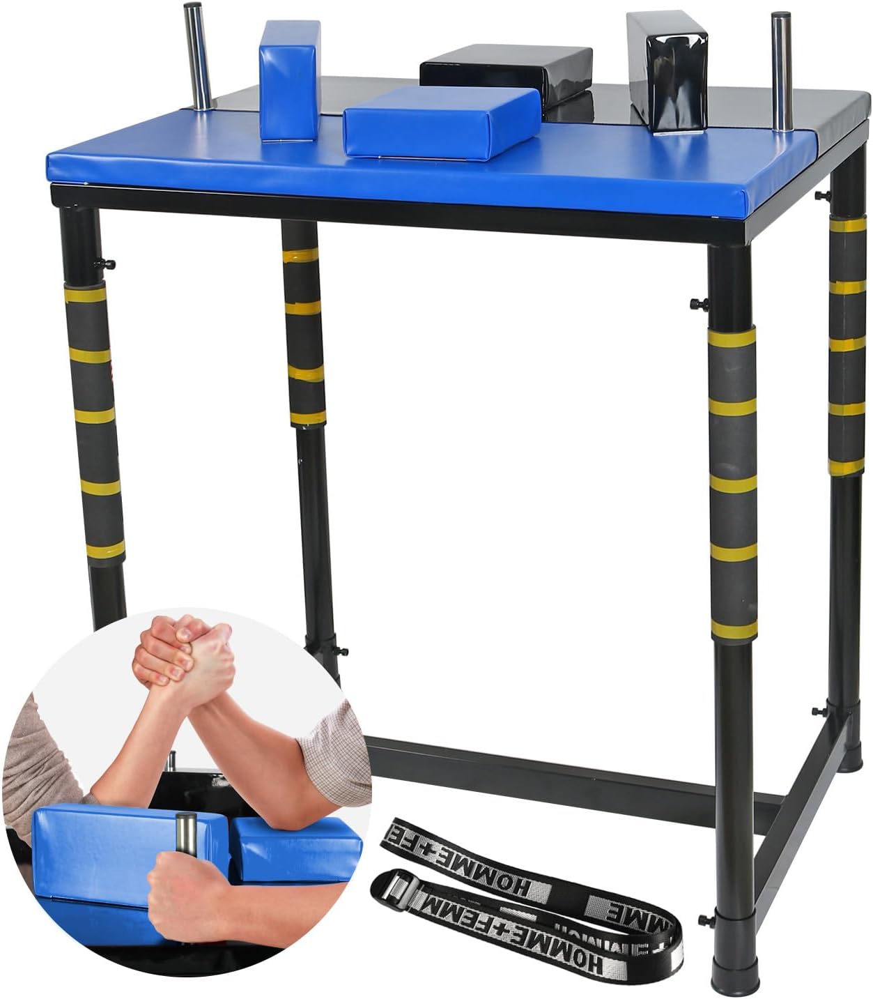 Amazon.com: HUCOVIN Arm Wrestling Battle Table with Wrist Strap Arm ...