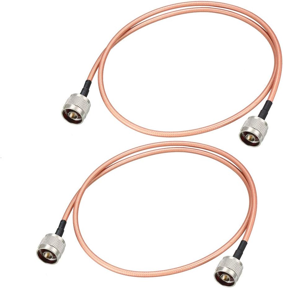 Amazon.com: uxcell Low Loss RF Coaxial Cable Connection Coax Wire RG-142 N Male to BNC Male 90cm ...