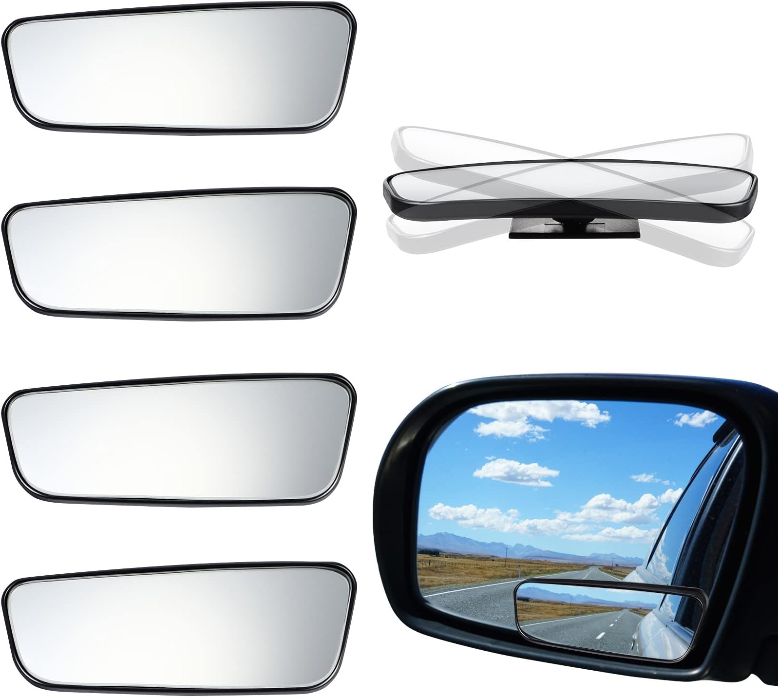 Amazon.com: Verivue Mirrors 3.5 Inches Rectangle Shape Blind Spot ...