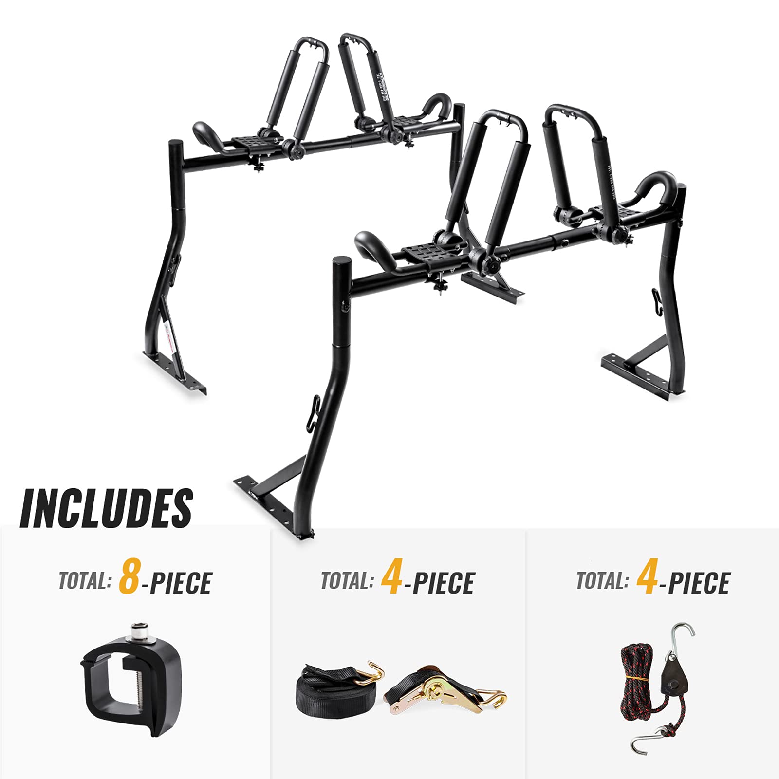 Buy AA Racks Model X35 Truck Rack With 8 Non Drilling C Clamps And 2 buy-aa-racks-model-x35-truck-rack-with-8-non-drilling-c-clamps-and-2