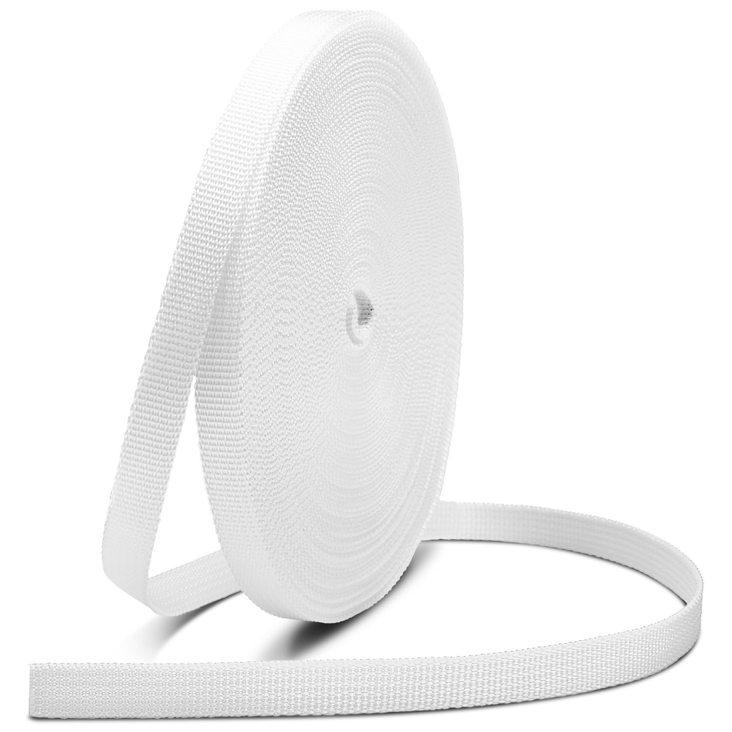 Amazon.com: CooBigo Nylon Webbing 3/8 Inch Heavy Duty White Nylon ...