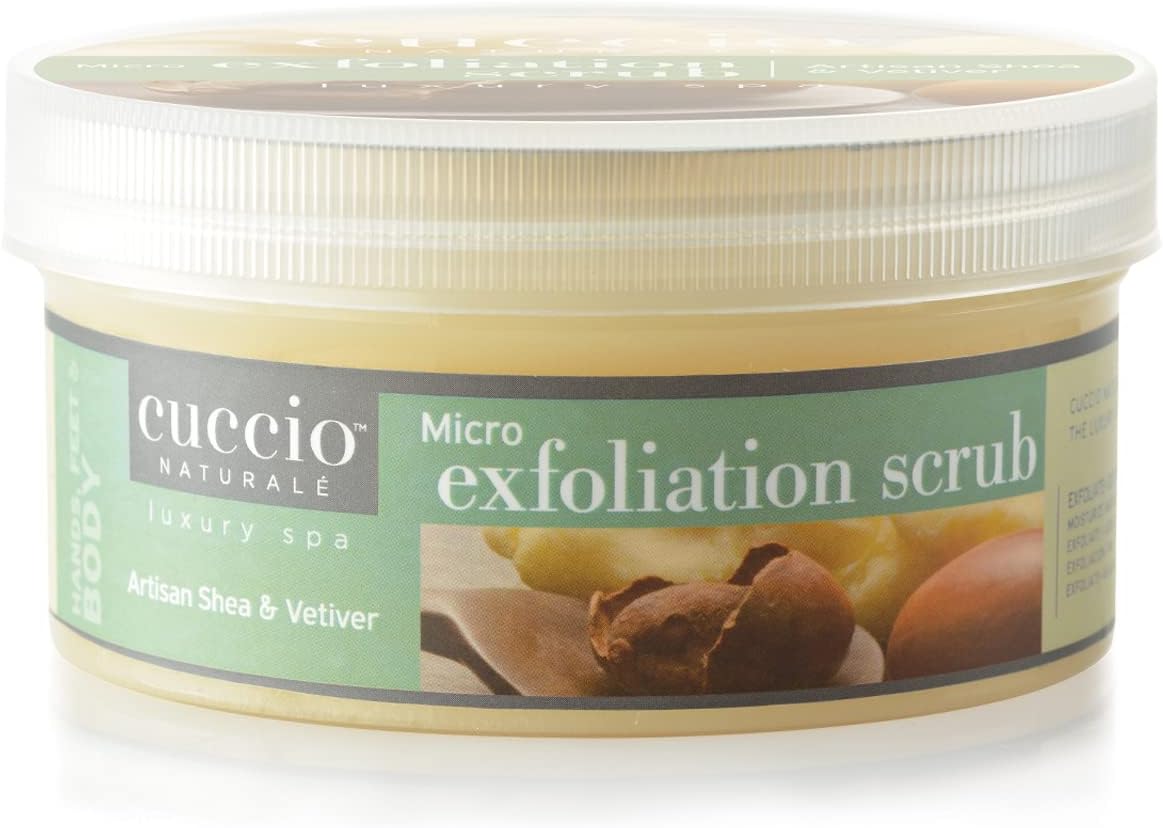 Amazon.com : Cuccio Micro Exfoliation Scrub, Sugarcane and Bamboo ...