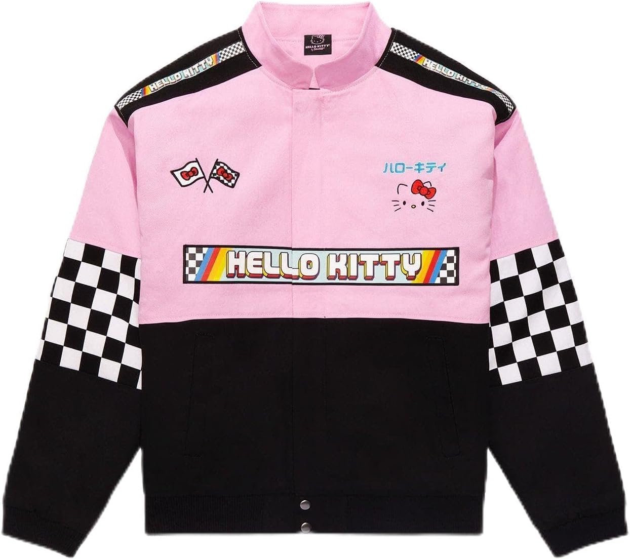 Amazon.com: BoxLunch Sanrio Hello Kitty Racing Jacket Exclusive ...