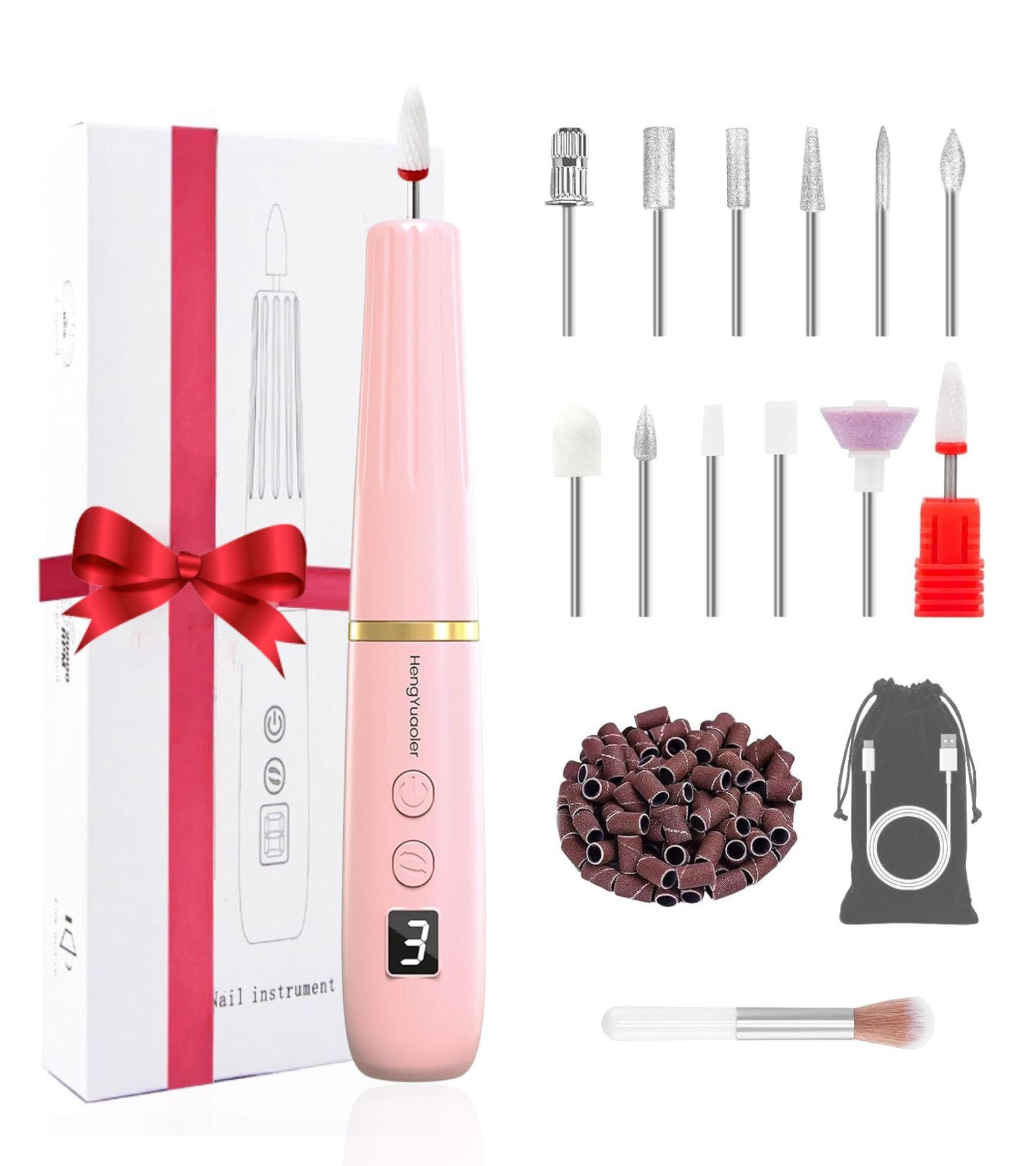 Amazon.com: HengYuaoler Electric Nail Drill Machine File Efile Set for ...
