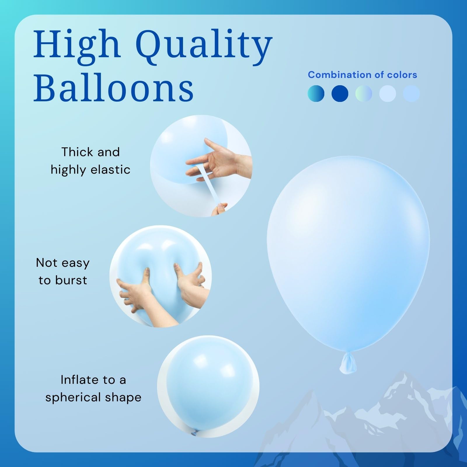 Globos Blue Balloons de color... - B0D4TJWC88 | Encarguelo.com