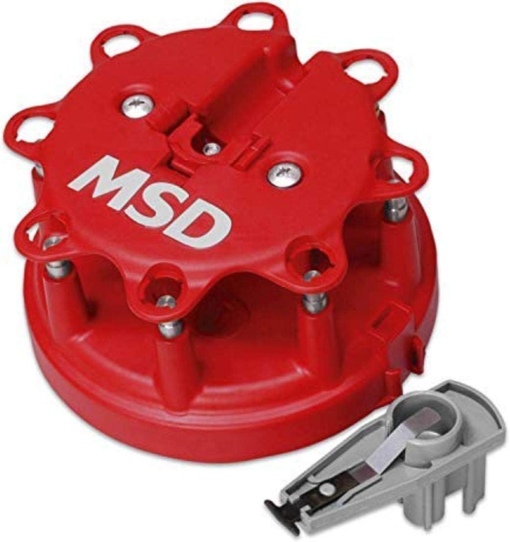 MSD Ignition 8482 Distributor Cap and Rotor Kit, Cap & Rotor Kit ...