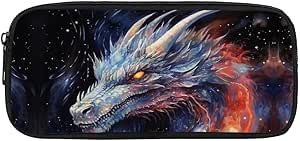 Amazon.com: Ouhene Dragon Pencil Case for Men Women,Large Capacity ...