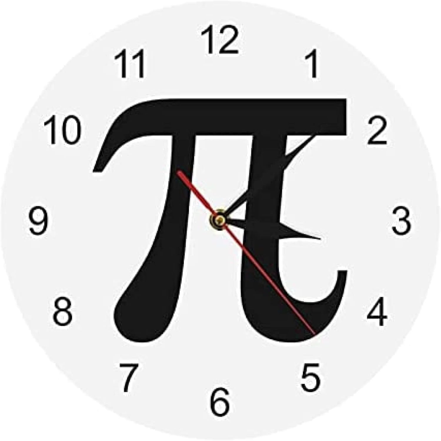 Reloj de Pared 3D Pi Símbolo Geek Pi 3.14 Silueta Reloj de Pared Signo ...
