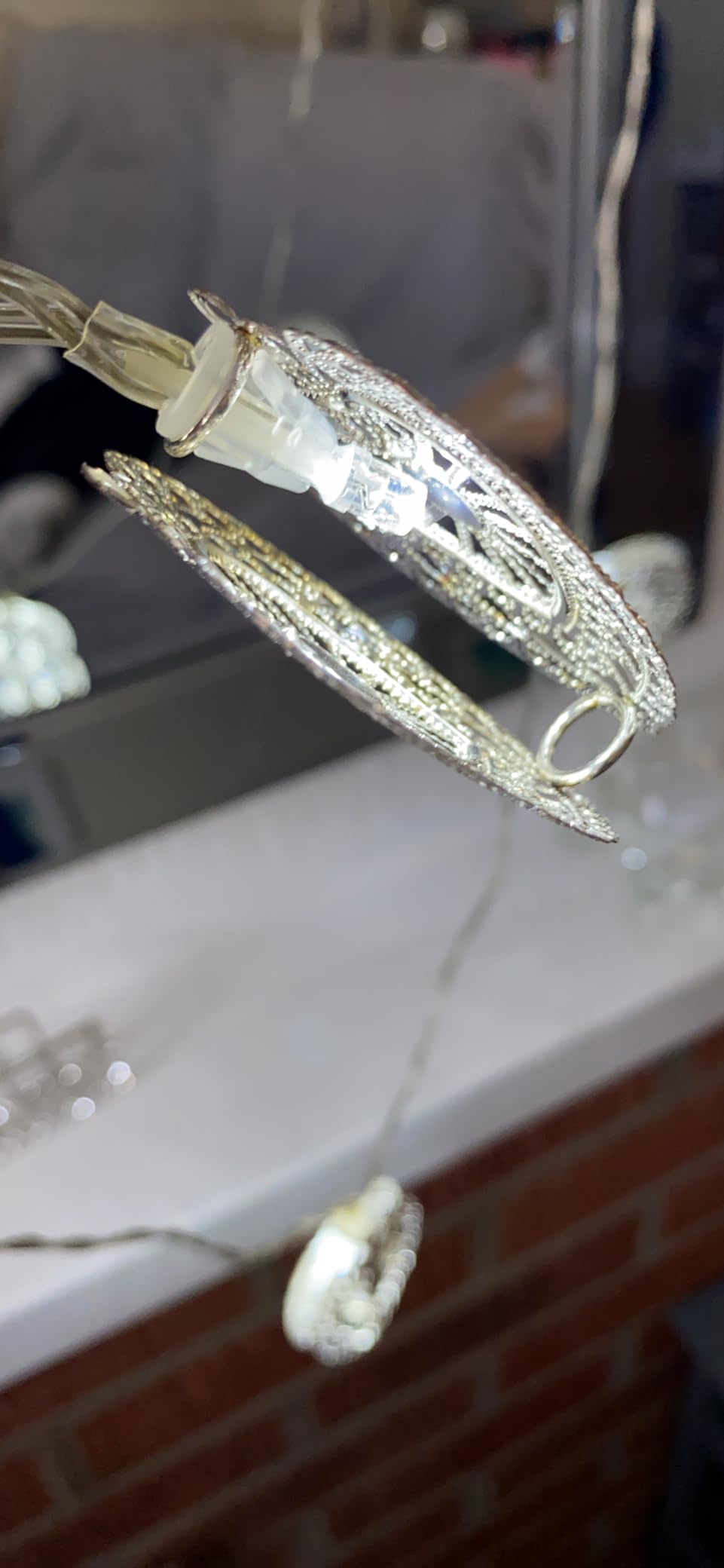 Christmas Concepts® 10 Warm White LED Metal Filigree Heart Shaped ...