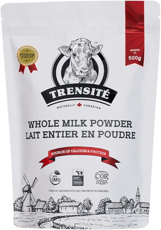 Trensité Whole Milk Powder (500g), Naturally Canadian,100% Canadian ...
