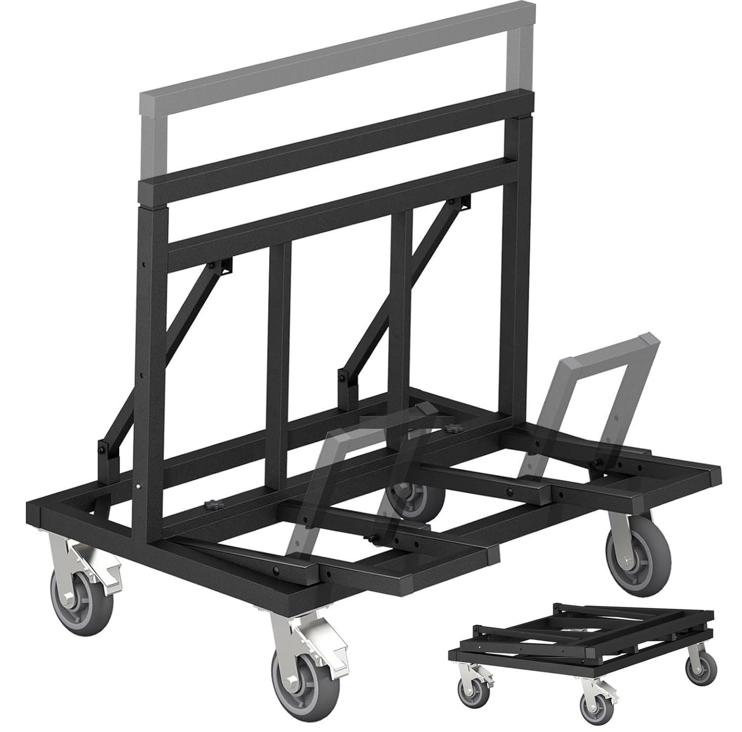 Amazon.com: Drywall Dolly Cart Flodable, Upgraded Panel Dolly Load 2200 ...