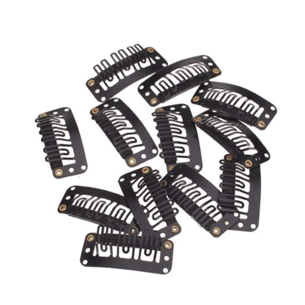 32 x 15 mm Federclip 12 Packungen Metallic-Perückenklammern U-Form Snap ...