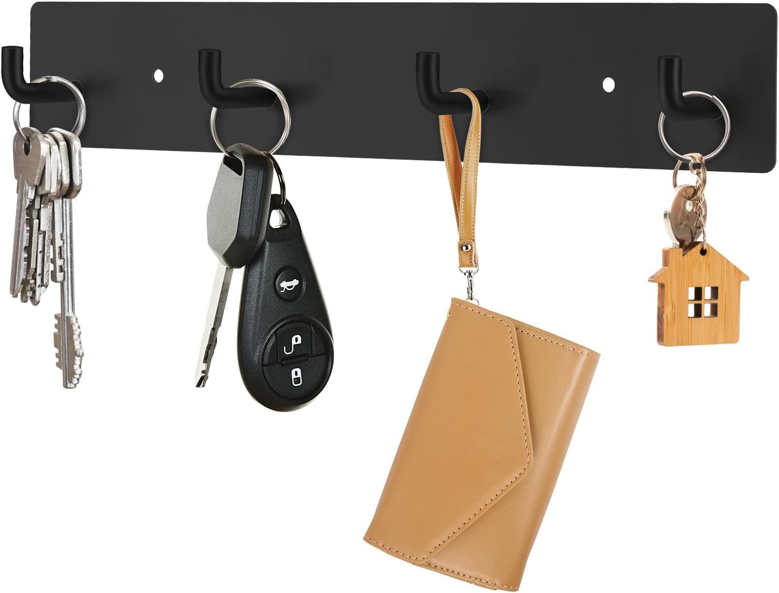 Amazon.com: Franklin Brass FBKEYT4-BSE-R 9' Key Rail with 4 Hooks in ...