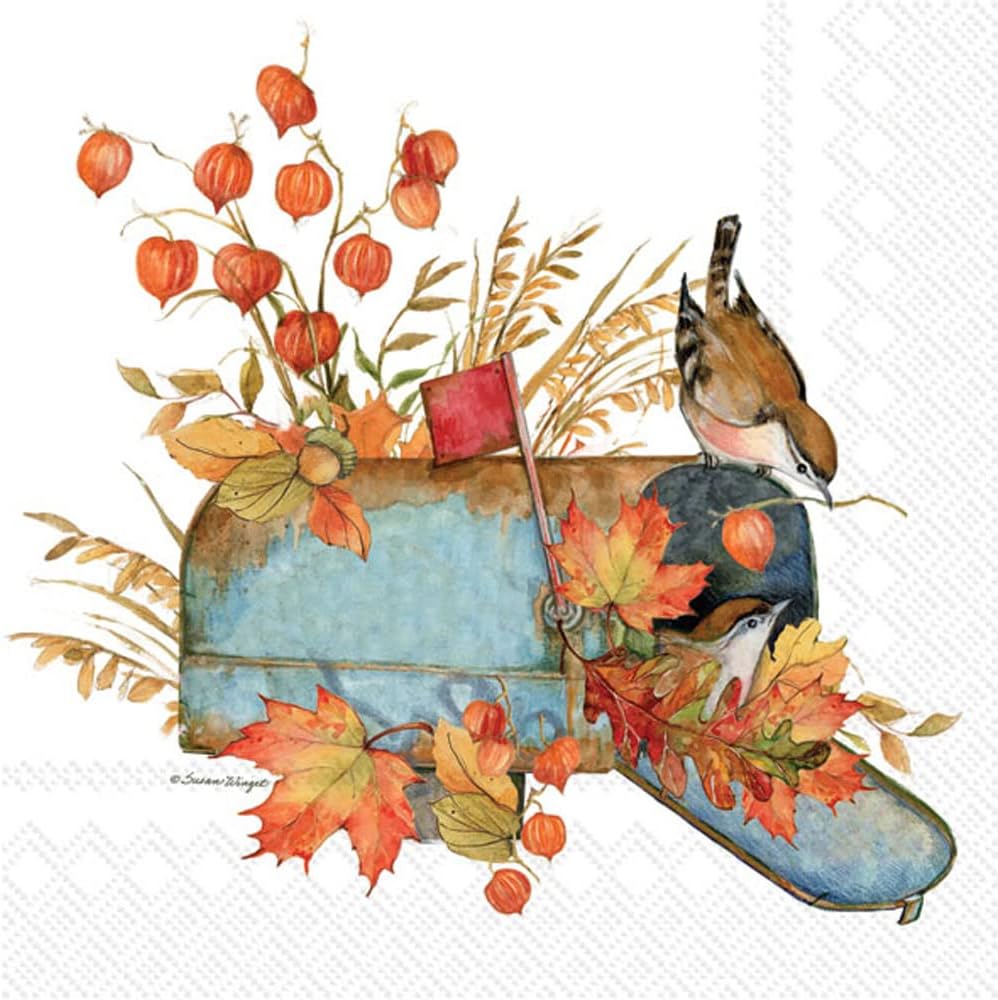 Amazon.com: 20-ct 6.5 Couple Bird Napkins for Decoupage Beautiful Bird ...
