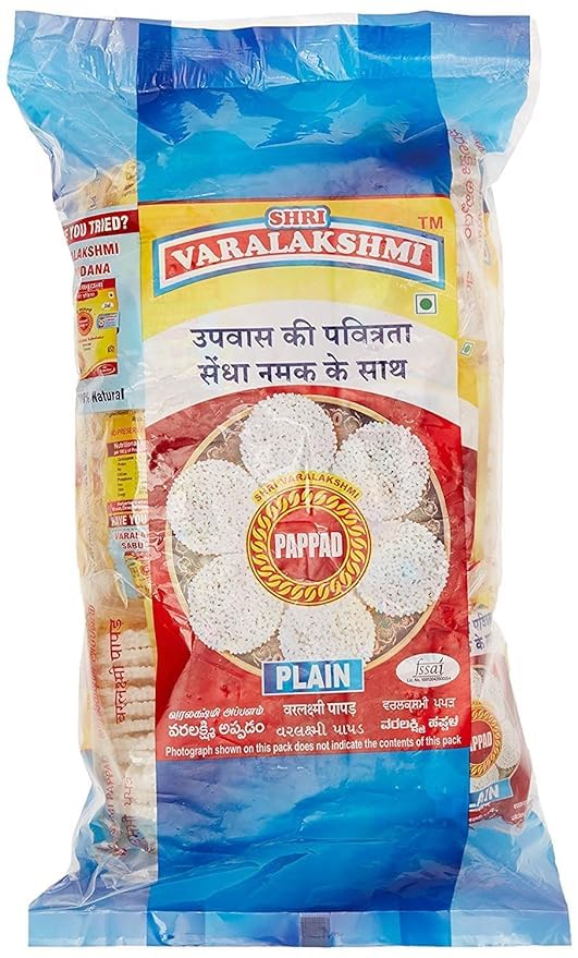Varalakshmi Sago/Sabudana Papad| Sago Pappad| Pack of 2| 480 Gm Each ...