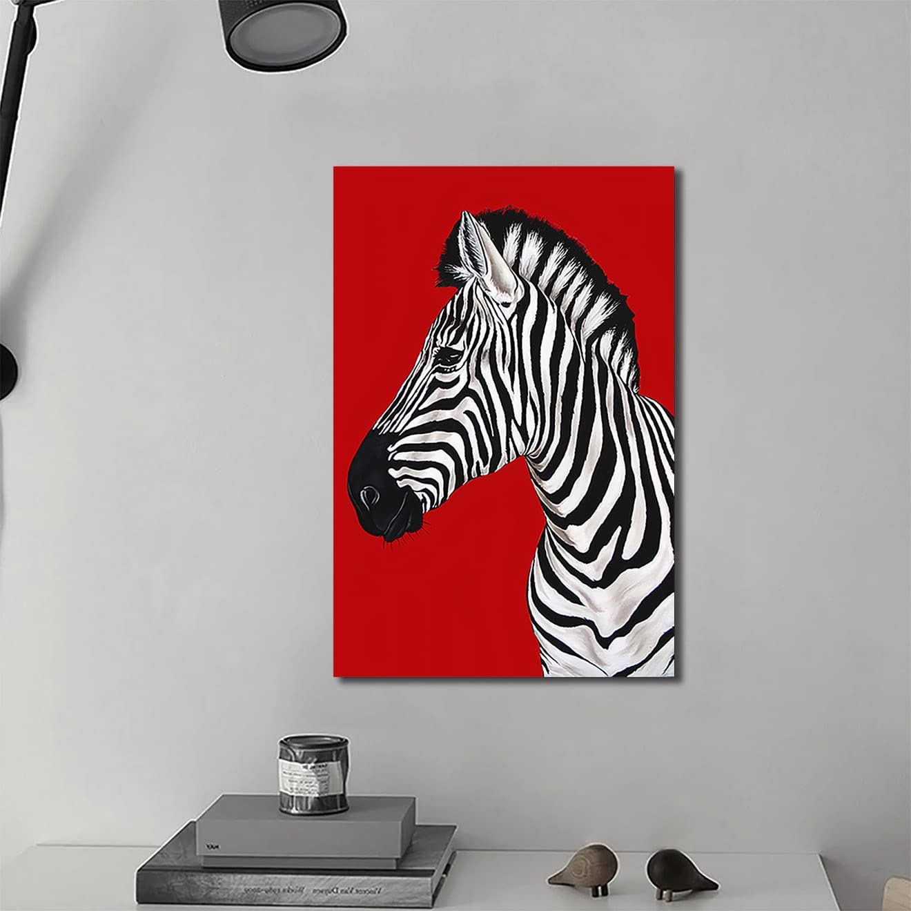 Red And Black Zebra Wallpaper