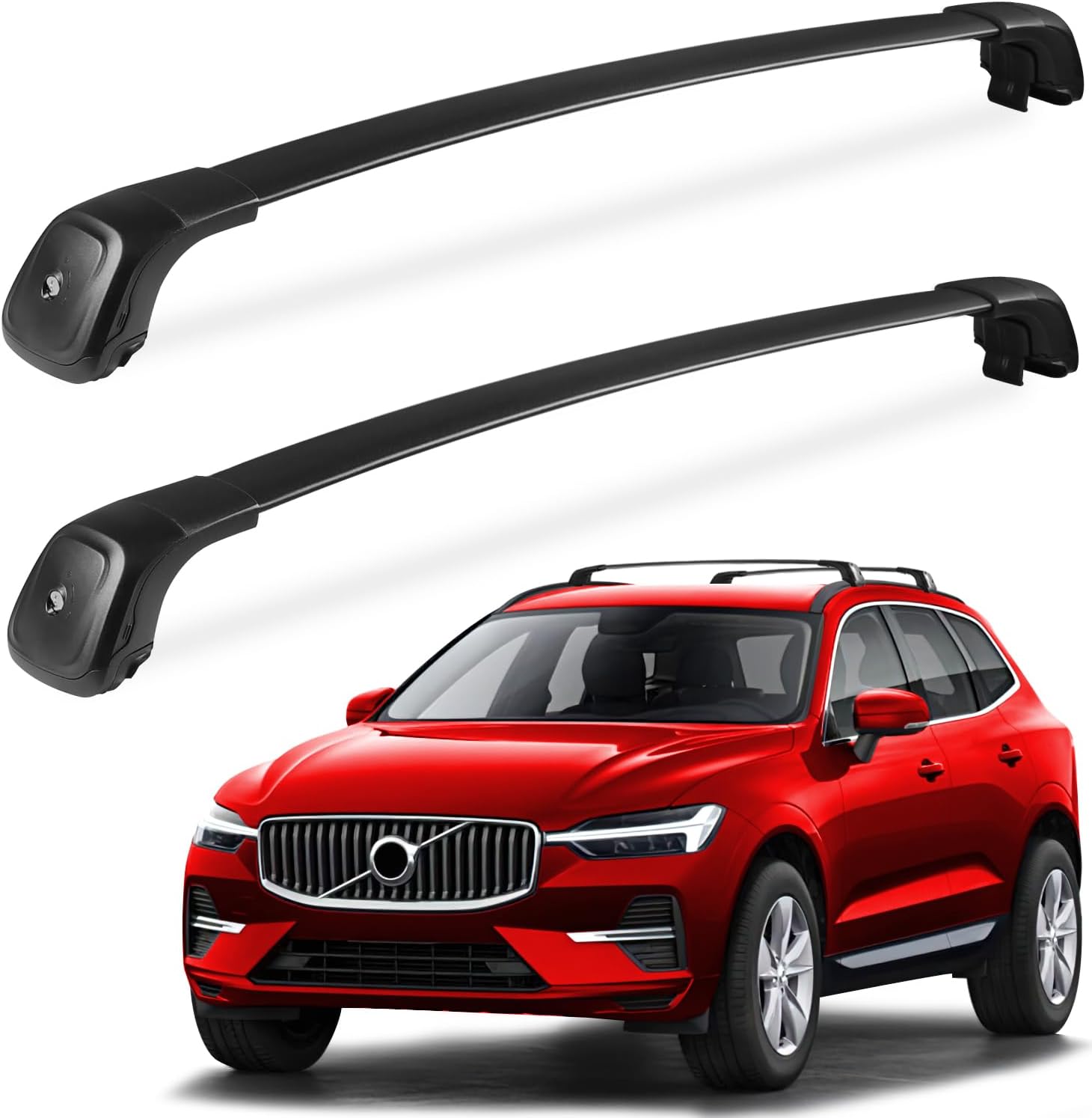 Amazon.com: FengYu Roof Rack Cross Bars 260lbs Compatible with Volvo ...