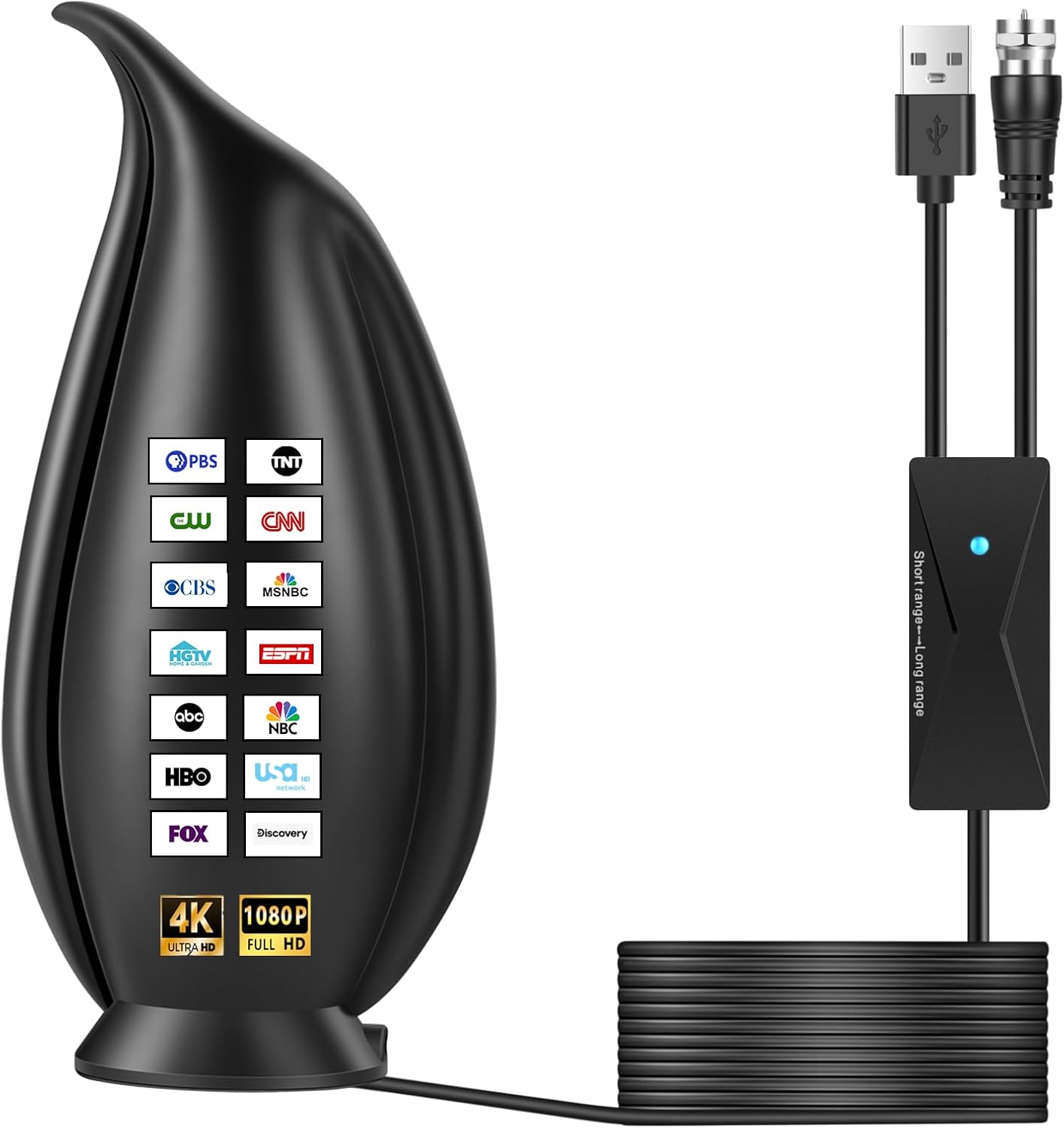 Amazon.com: Art-Inspired TV Antenna for Smart TV - 1200+ Mile Range, 4K ...