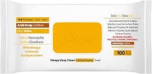 Amazon.com: Sleepy Easy Clean All Purpose Cleaning Wet Wipes, Large