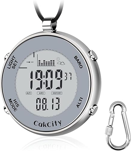 Amazon.com: CakCity Mens Digital Pocket Watch with Chain Waterproof ...