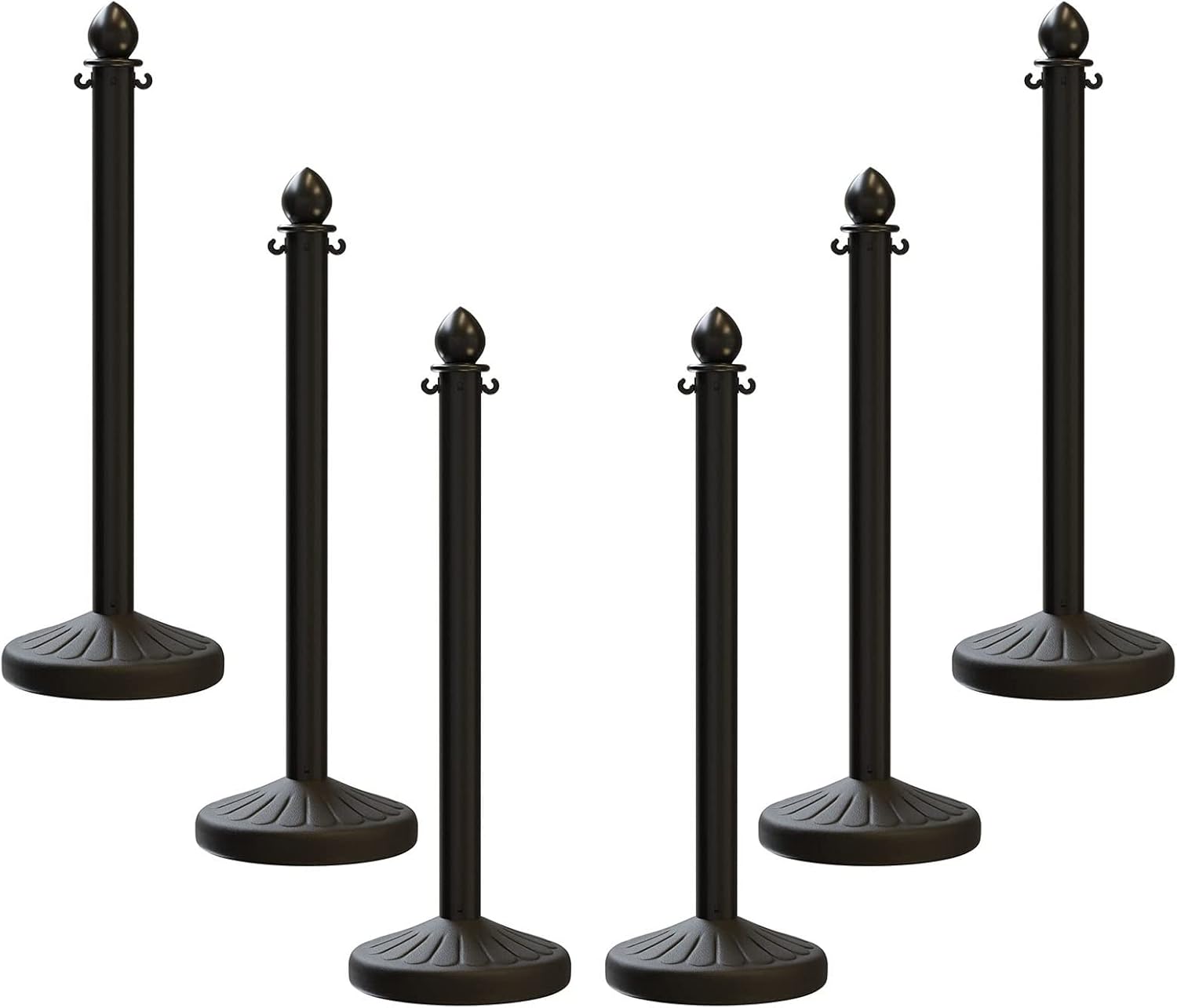 Amazon.com: MGXWYQ 6 Pack Plastic Stanchion Crowd Control Barriers ...