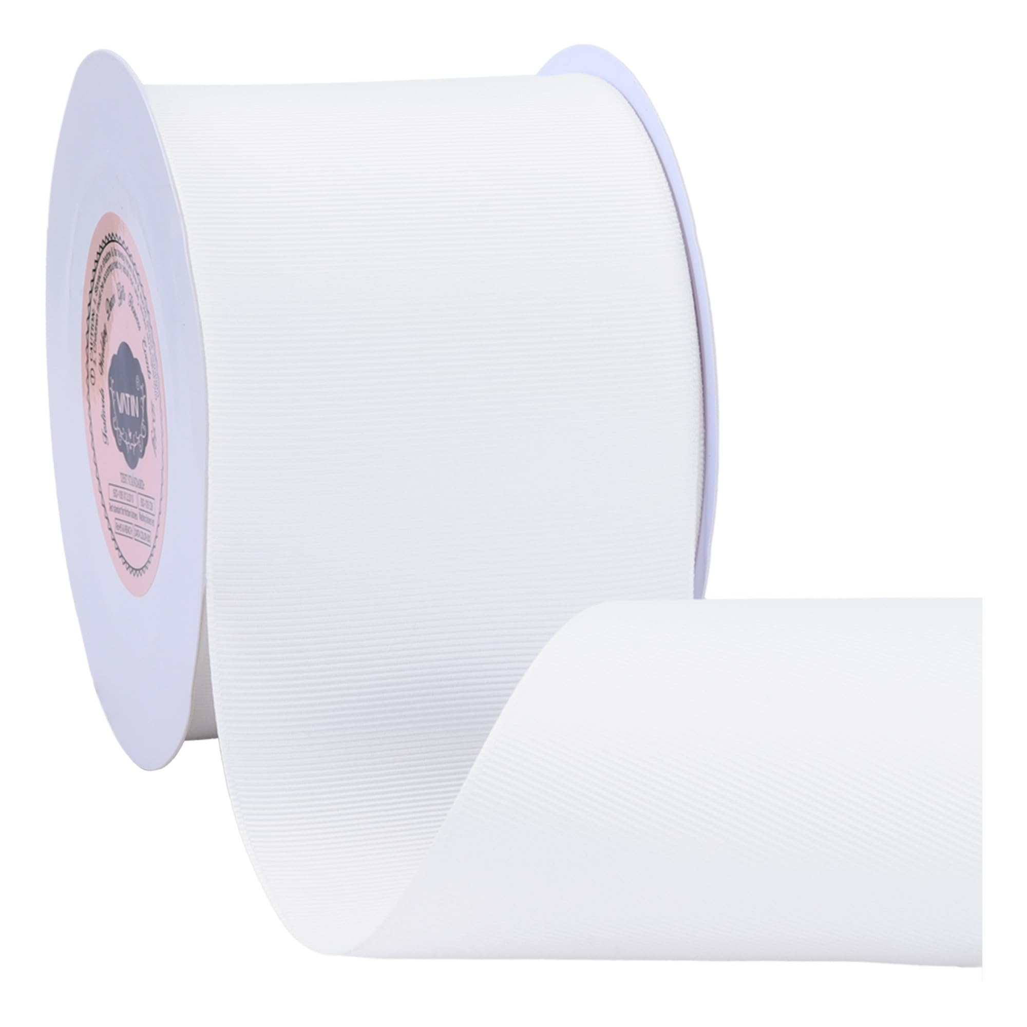 Amazon.com: VATIN Solid 3" X 10 Yards White Grosgrain Ribbon Perfect ...