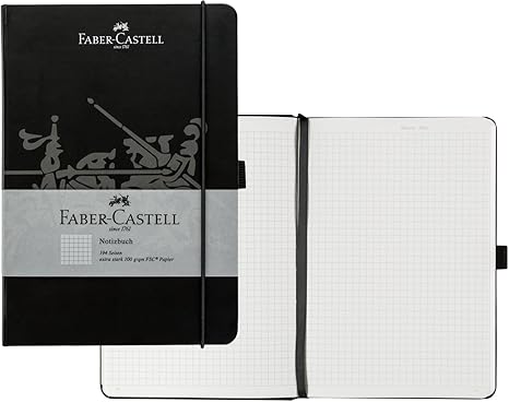 Amazon.com : Faber-Castell 1 x Notebook, FSC Mix, Squared 145 x 210 mm ...