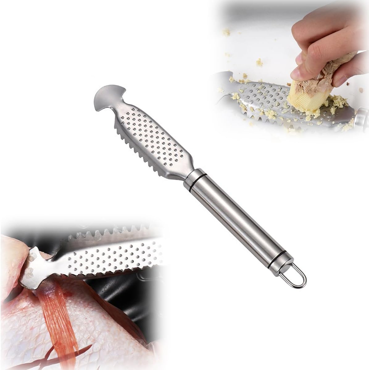 Amazon.com: Fish Scales Scraping Tool, Multifunction Stainless Steel ...