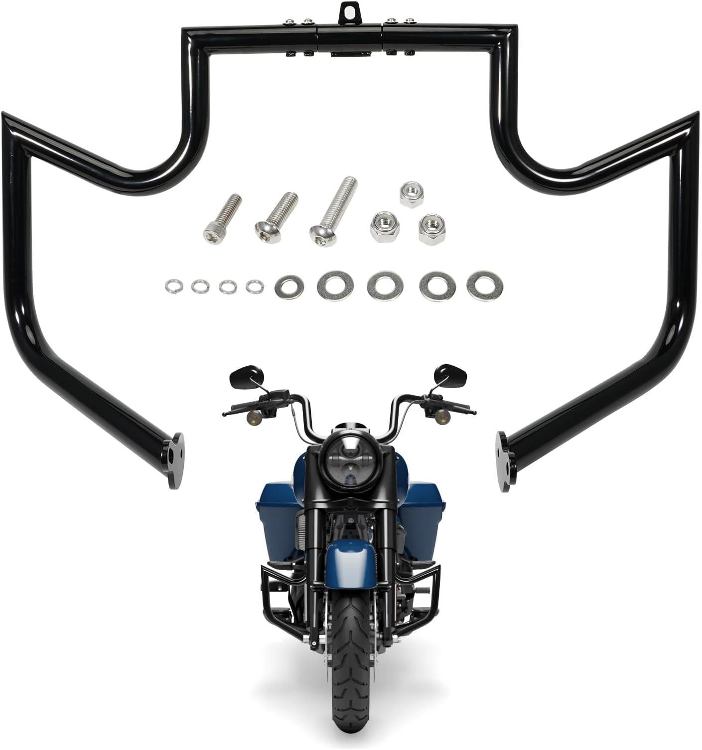 Amazon.com: Kinglemc Crash Bar Engine Guard Highway Bar for Harley ...