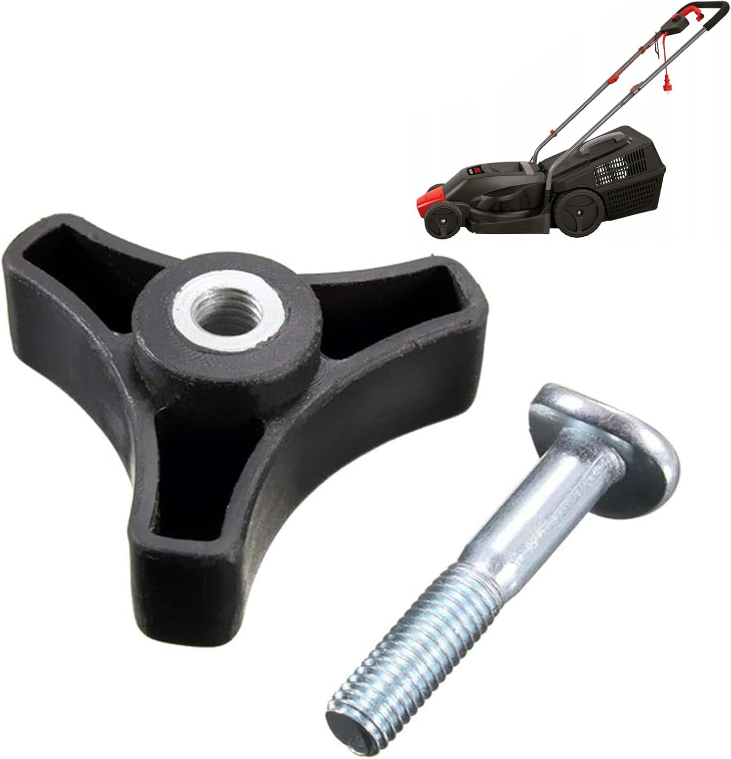 Lawnmower Handle Wing Nut and Bolts, Spare Parts Compatible with ...
