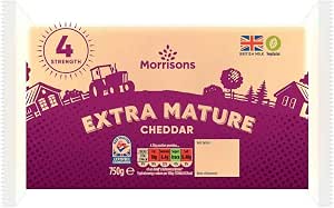 Morrisons Extra Mature Cheddar 750g : Amazon.co.uk: Grocery