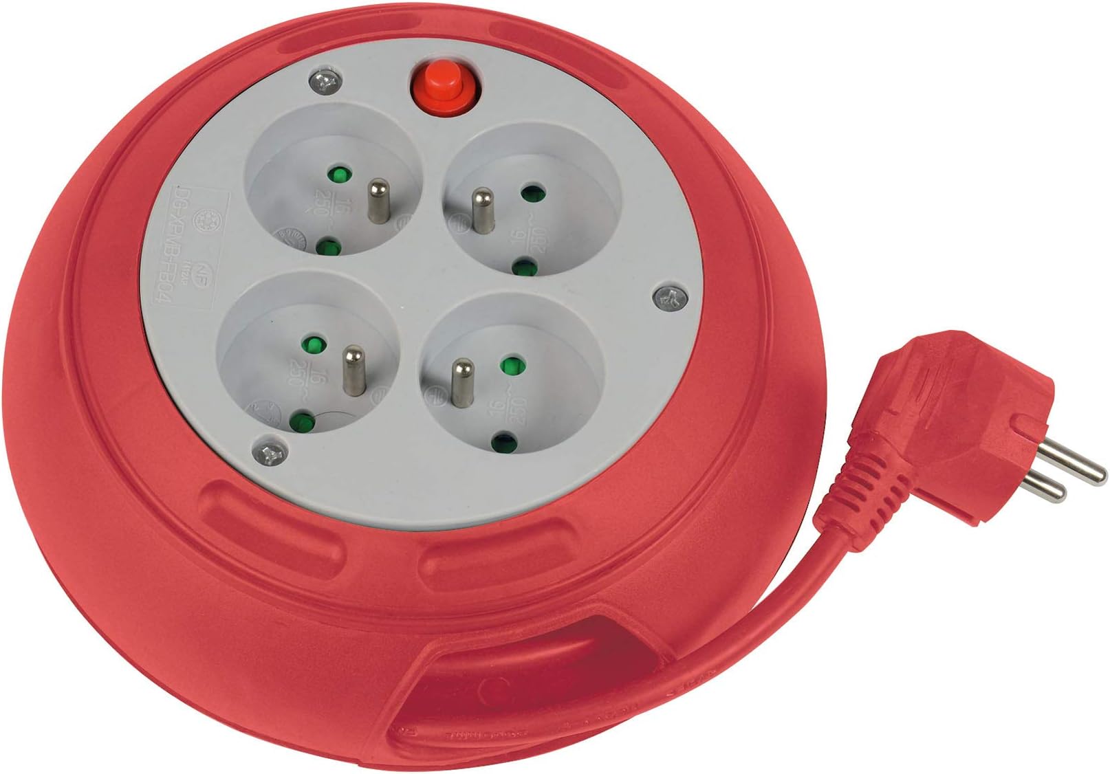 FAMATEL Roller 1 prise 16 A prise terre 3 x 1,5 2 m Vert : Amazon.fr ...