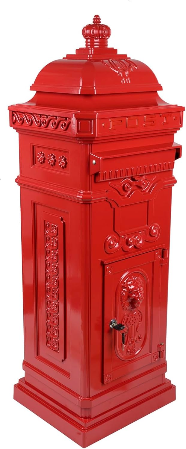 Mailbox Letter Box Letterbox Aluminum Tower Antique Vintage Mail ...
