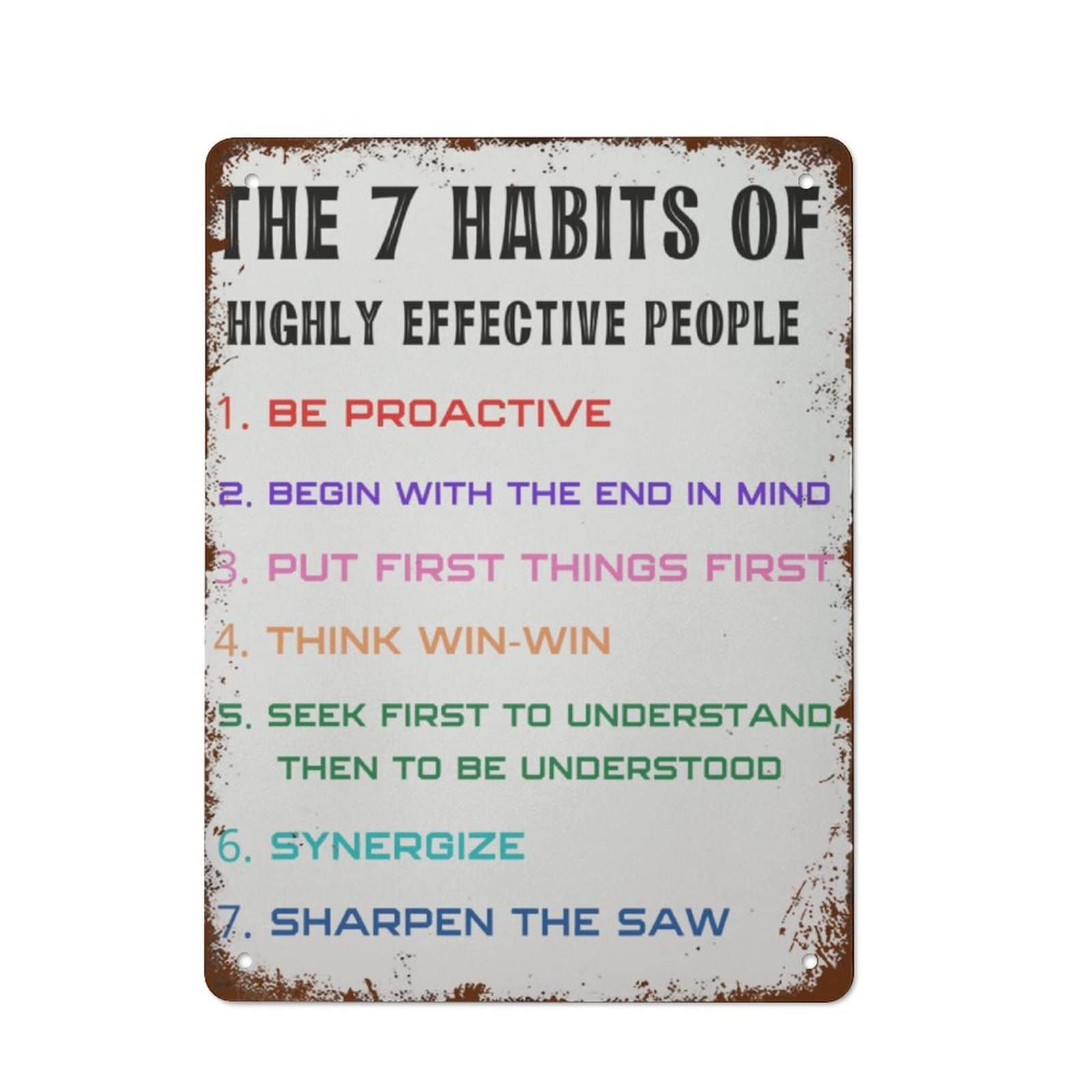 7 Habits Of Highly Effective People Poster