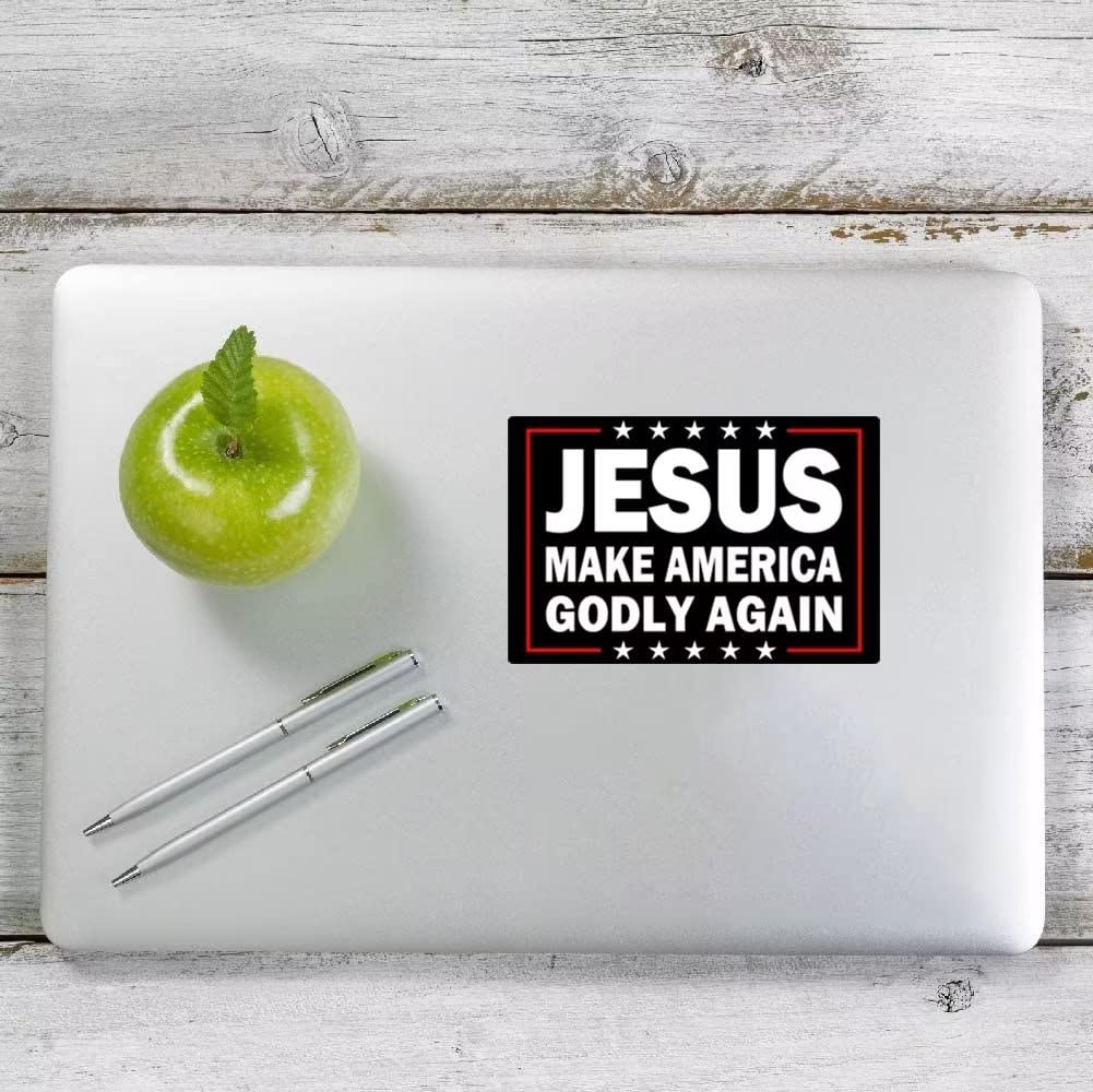 Snapklik.com : 2 Pack Jesus Make America Godly Again Magnets Patriotic ...