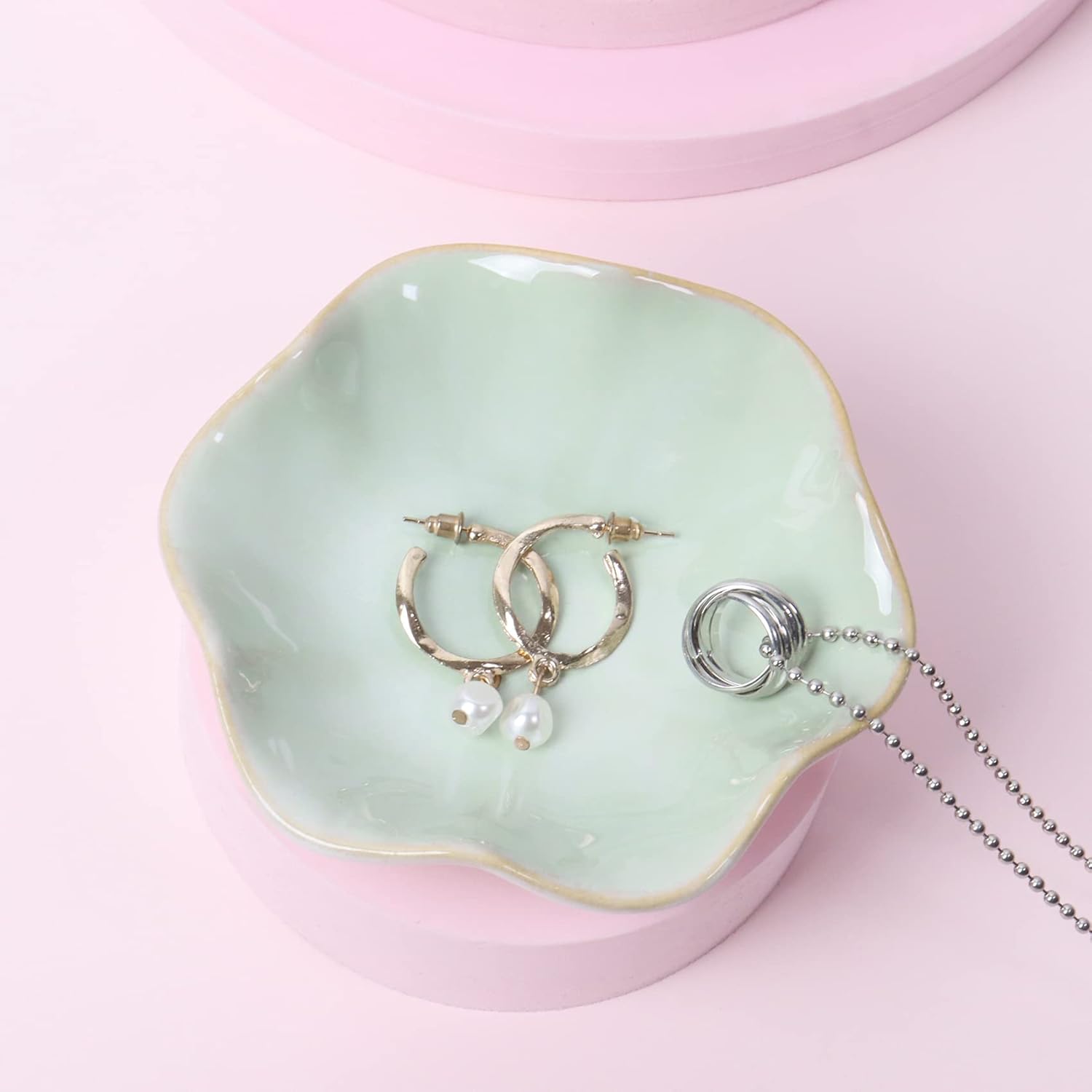 Ceramic Trinket Dish, Jewellery Dish Trinket Tray, Jewelry Plate for ...