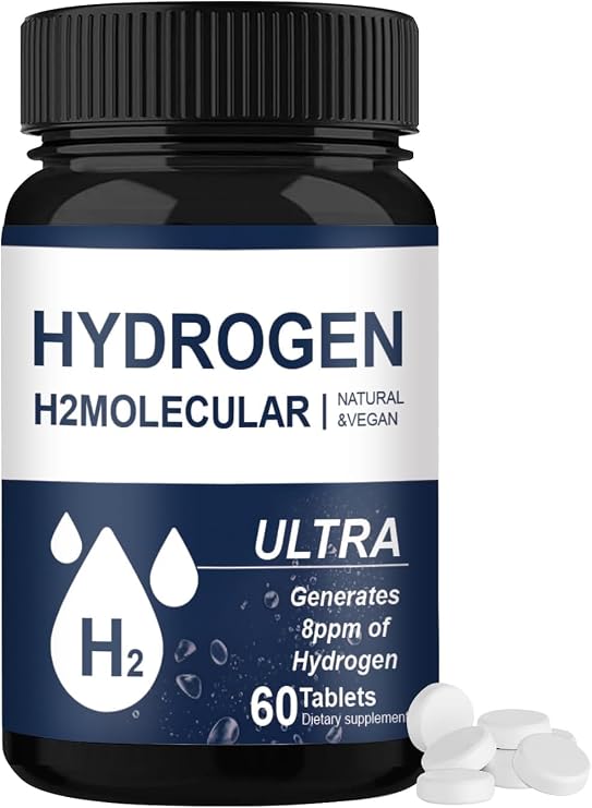 Hydrogen Tablets，Hydrogen Water Tablets | Non-GMO - 60 Vegan Tabs ...