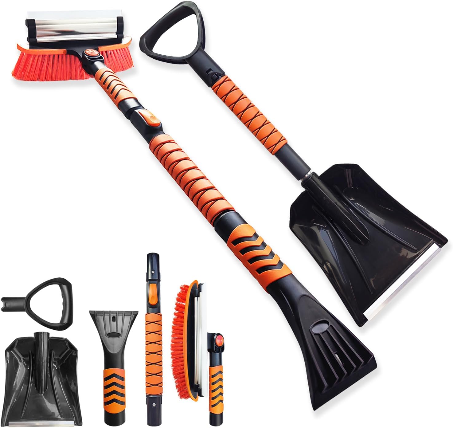 Amazon.com : 45'' Extendable Ice Brush and Ice Scraper 40'' Car Snow ...