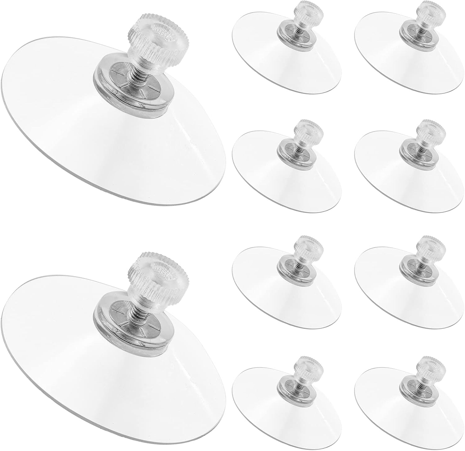 Amazon.com: Kemcatui 2 Inch Screw Suction Cups, 10 Pcs PVC Clear Sucker ...