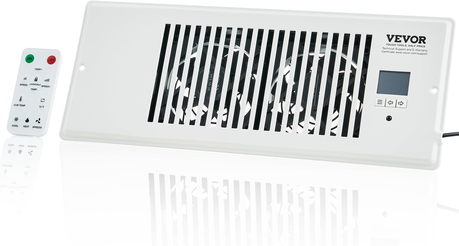 Amazon.com: VEVOR Register Booster Fan, Quiet Vent Booster Fan Fits 4 ...