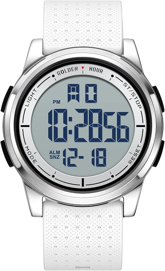 GOLDEN HOUR Ultra-Thin Minimalist Sports Waterproof Digital Watches Men ...