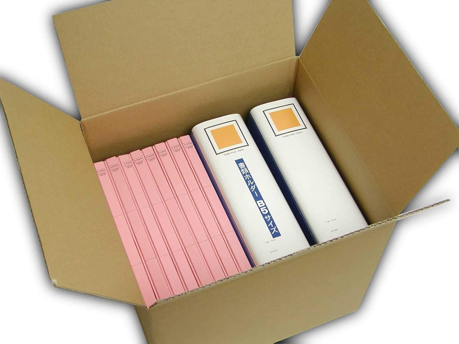 Amazon | VillageBox ダンボール 書類ホルダー B5／A4用 | ダンボール・梱包箱 | 文房具・オフィス用品