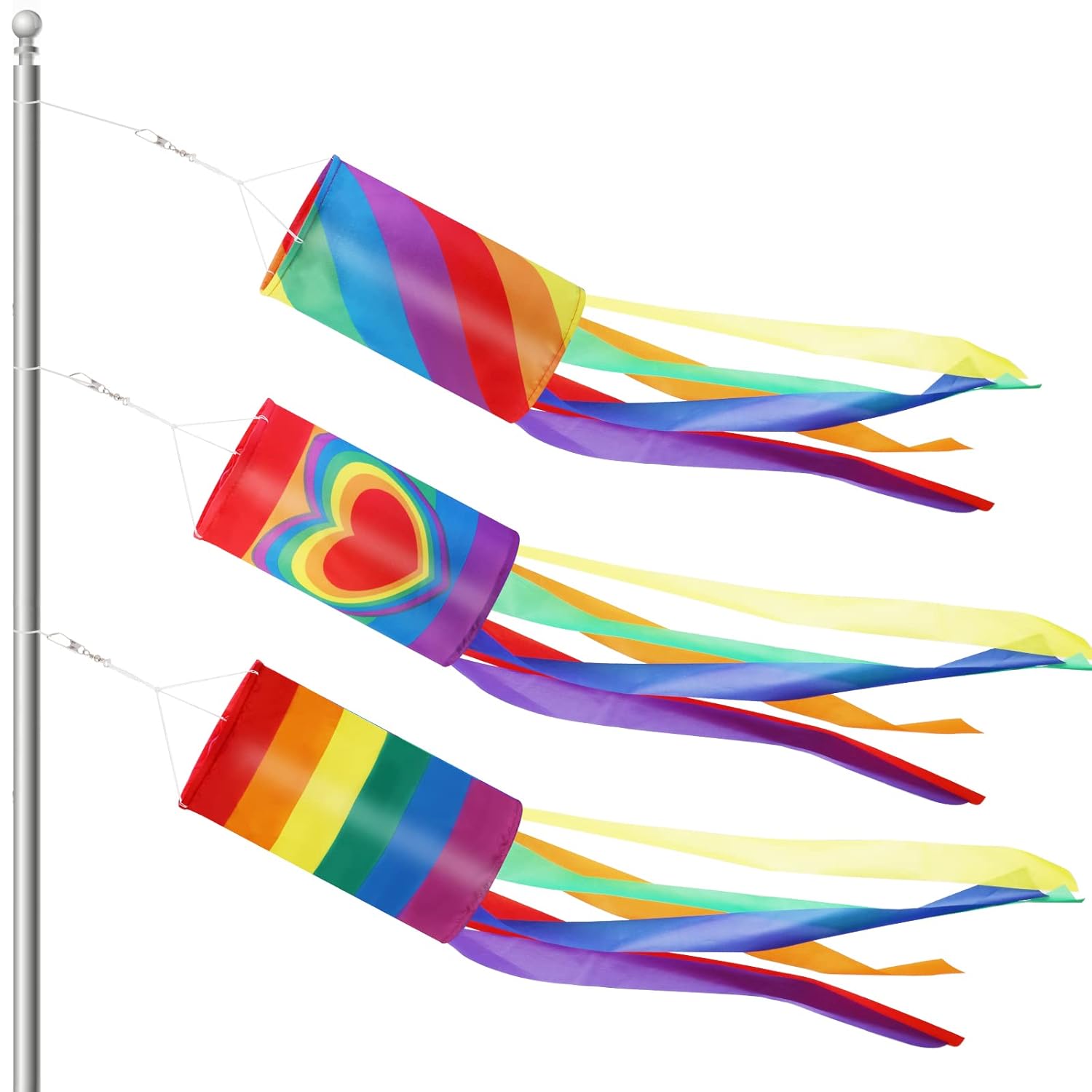 Gay Pride Flag, Philadelphia Pride Flag, Windsock Flag – LGBT Rainbow ...