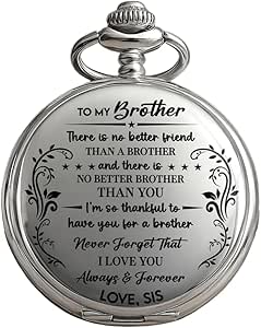 Amazon.com: BLUECATUS to My Brother, There is No Better Friend, Silver ...