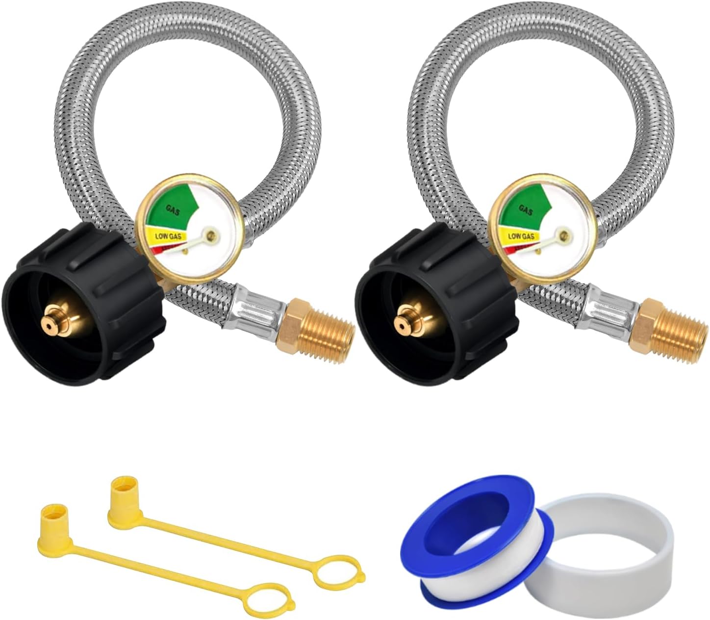 Amazon.com : ABYDA 15 Inch RV Propane Hoses with Gauge 2 Pack ...