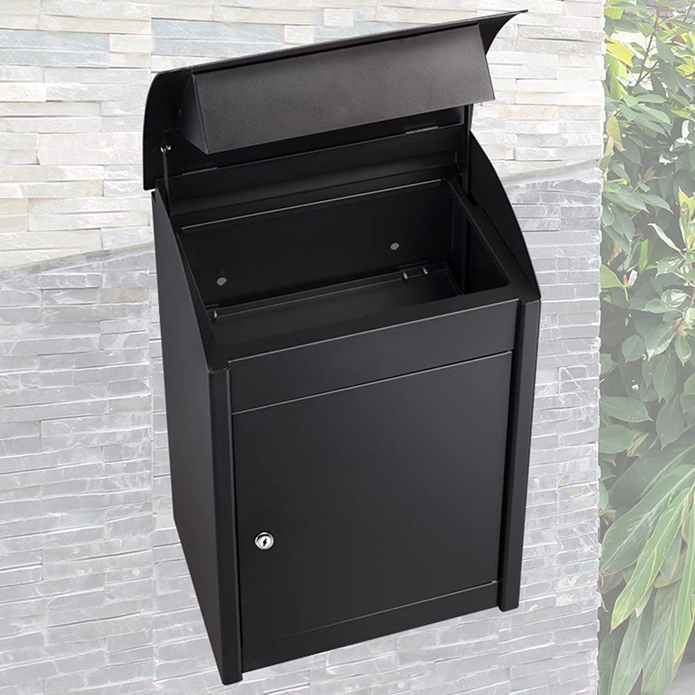 Buy Small Package Delivery Box for Porch Outdoor Wall-mounted Mailbox ...