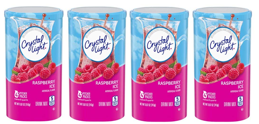 Amazon.com : Crystal Light Raspberry Ice Drink Mix (8-Quart), 0.87 ...