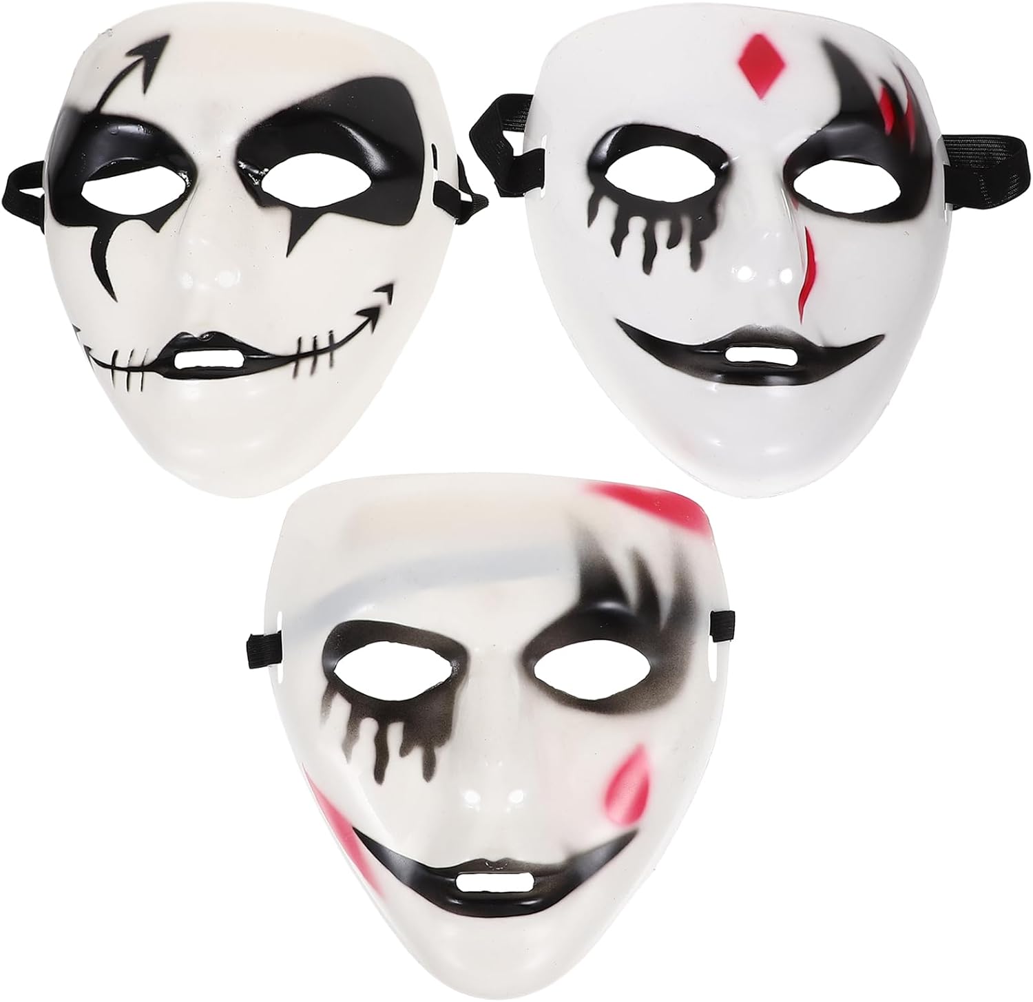 TOYANDONA 3pcs Hockey Visor Costume Ghostface Costume Scary Halloween ...