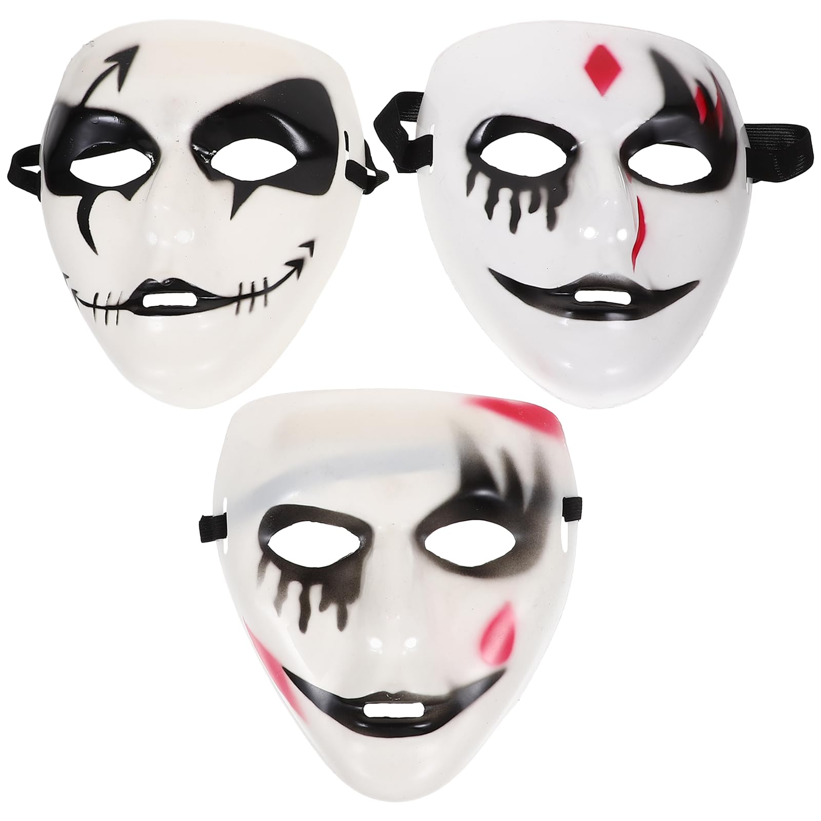 TOYANDONA 3pcs Hockey Visor Jester Costume Ghostface Costume Scary ...